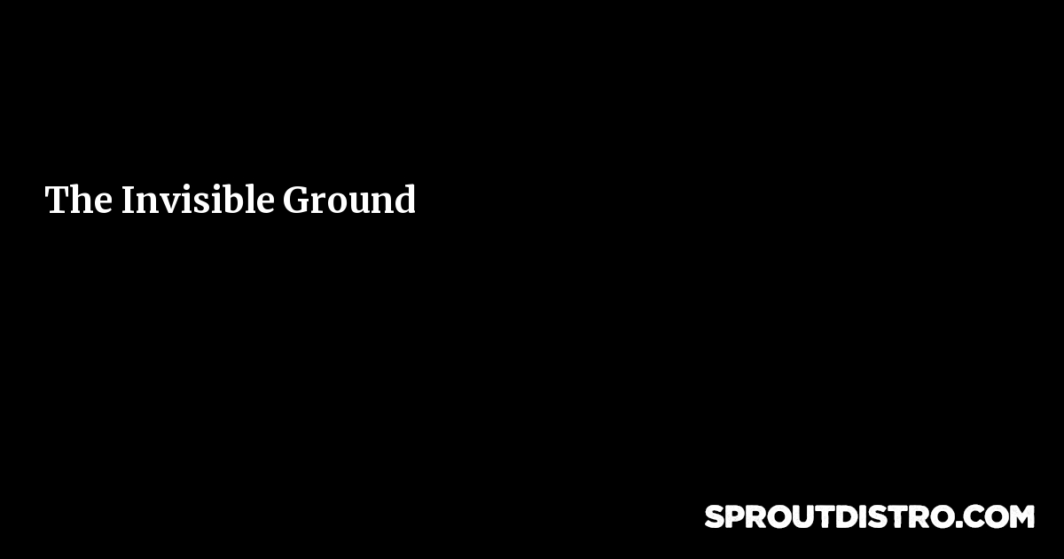The Invisible Ground Zine | Sprout Distro