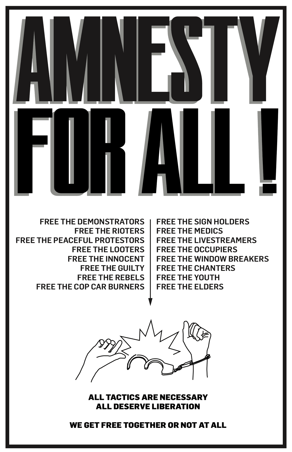Posters: Amnesty for All | Sprout Distro